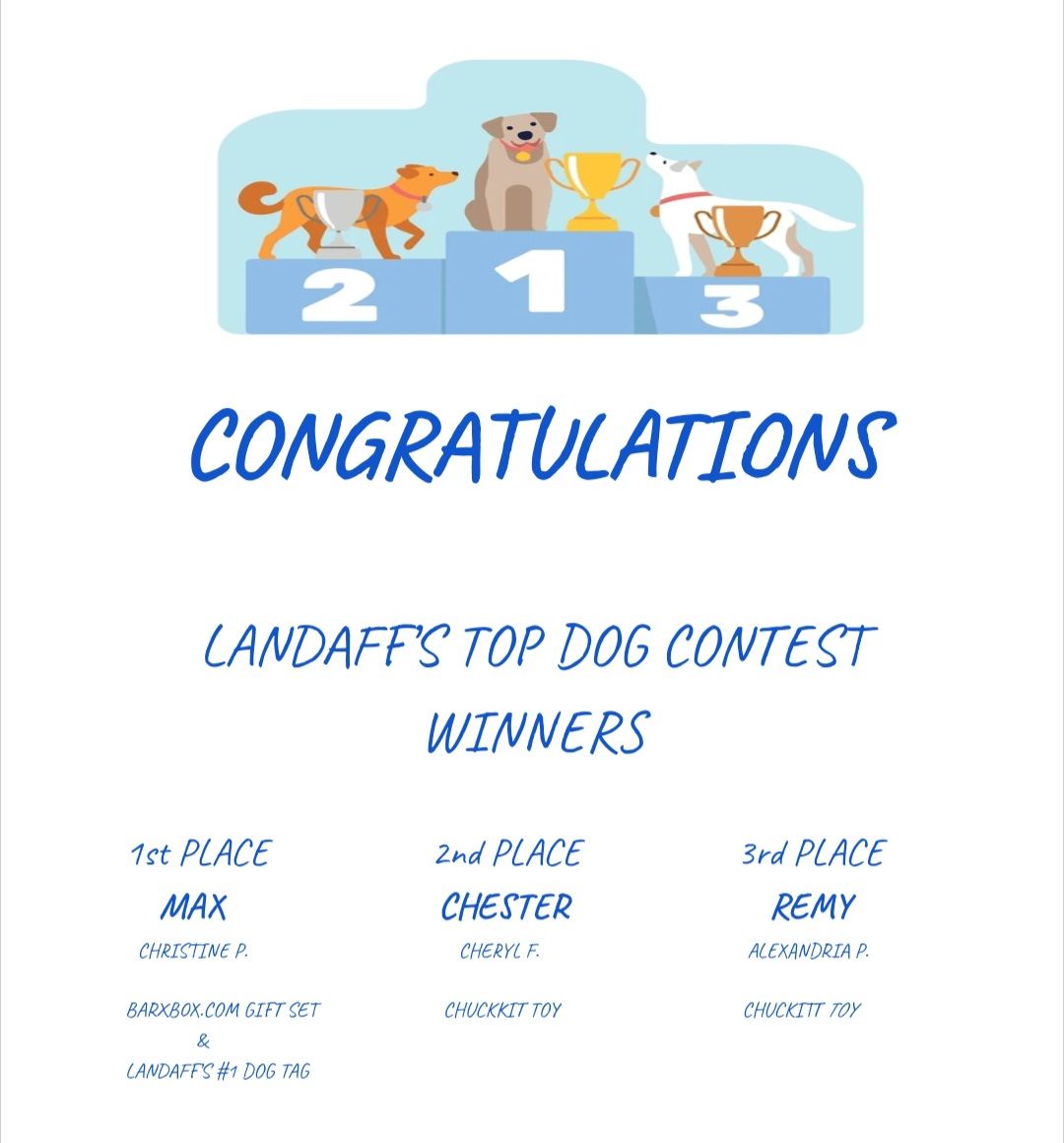 Dog Contest Winners | The Landaff Ledger